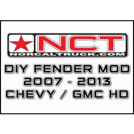 NorCal Fender Mod for 2007.5 - 2013 Chevy/GM Trucks